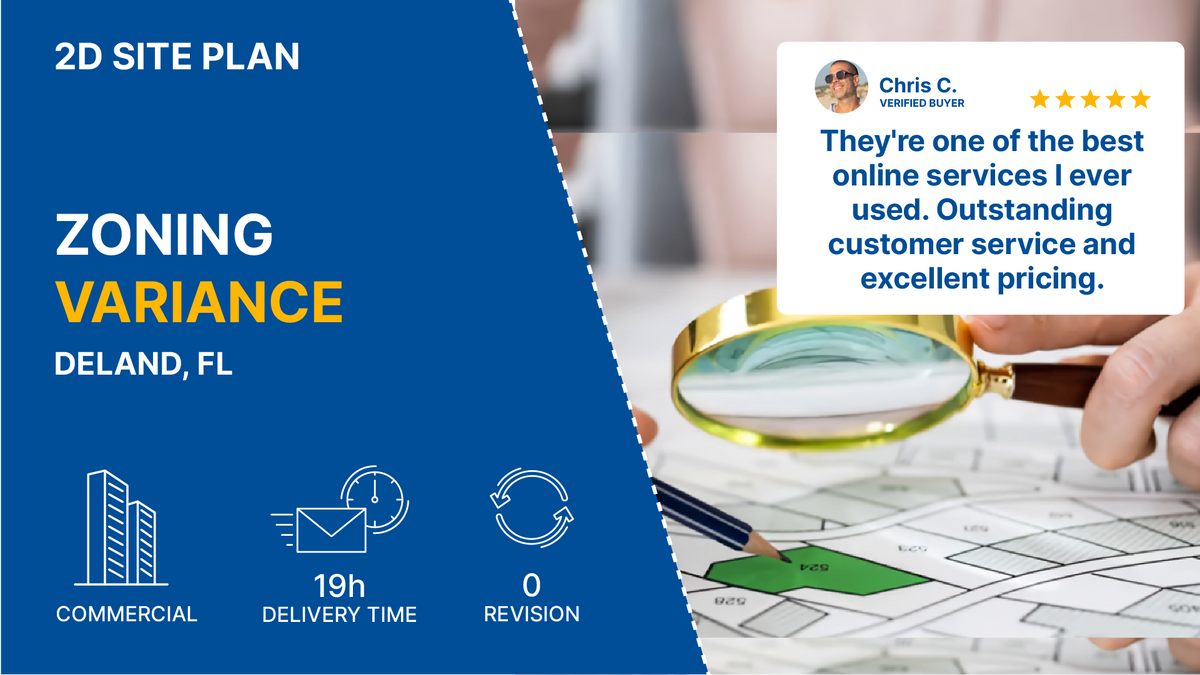 Detailed Site Plan for Zoning Variance in Deland, Florida – My Site Plan