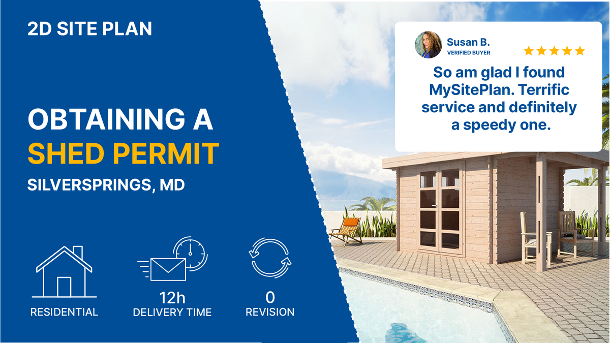 Medium Site Plan for Shed Permit in Maryland - Case Study – My Site Plan
