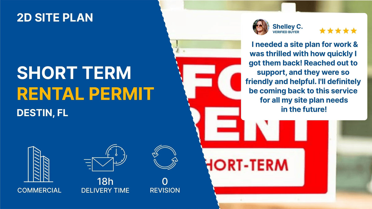 Medium Site Plan – FL Short-Term Rental Permit Case Study – My Site Plan