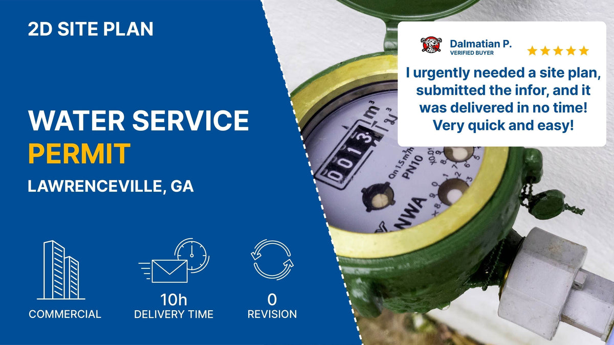 Medium Site Plan – GA Water Service Permit Case Study – My Site Plan